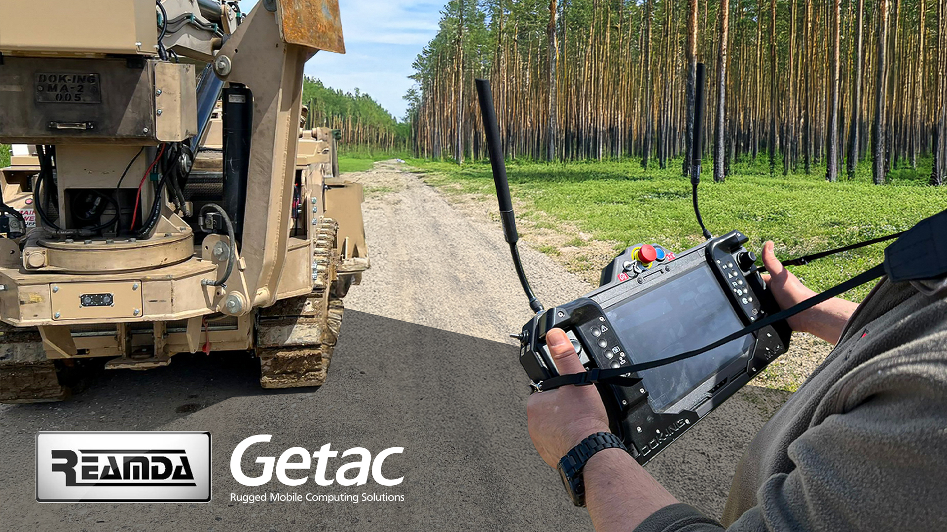 Reamda builds its remote-controlled robotic solutions around Getac’s UX10 fully rugged tablet｜Getac